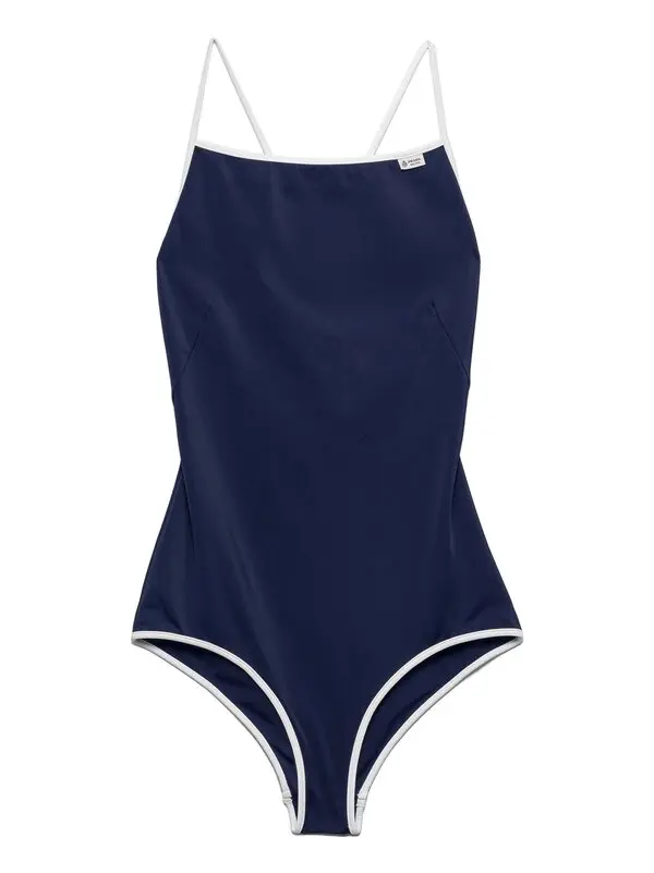 Prada One-piece Jersey Swimsuit - Blue