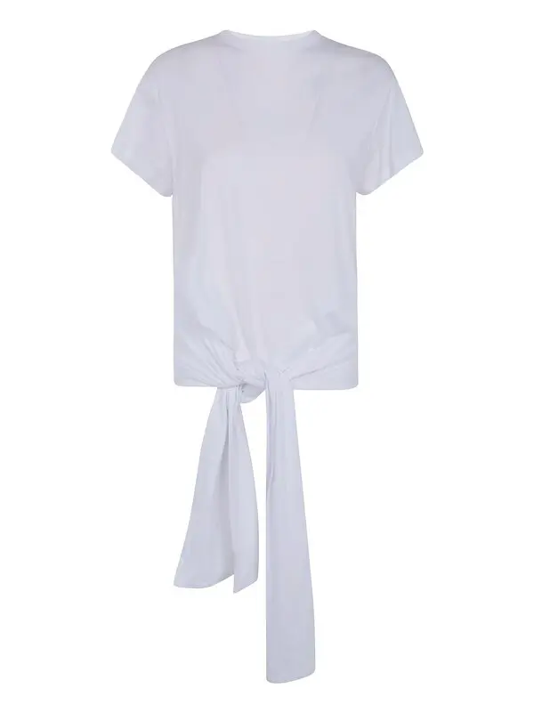 TOTEME Jersey Tie-waist Top - White