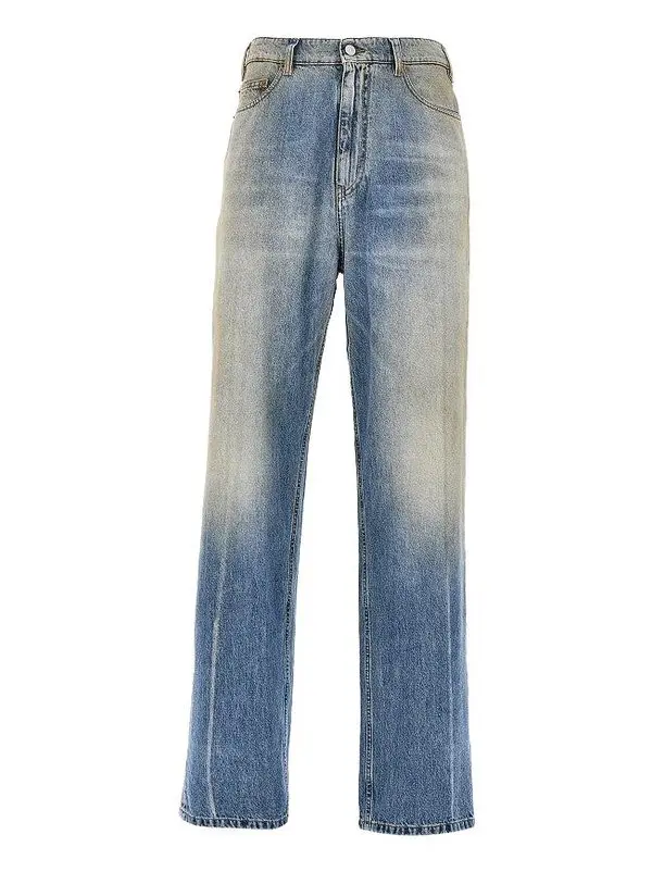 MAISON MARGIELA Relaxed Fit Straight Leg Jeans - Blue