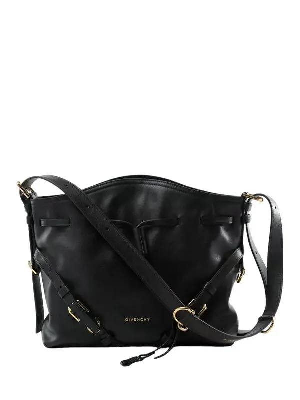 Givenchy Small Voyou Leather Bucket Bag - Black