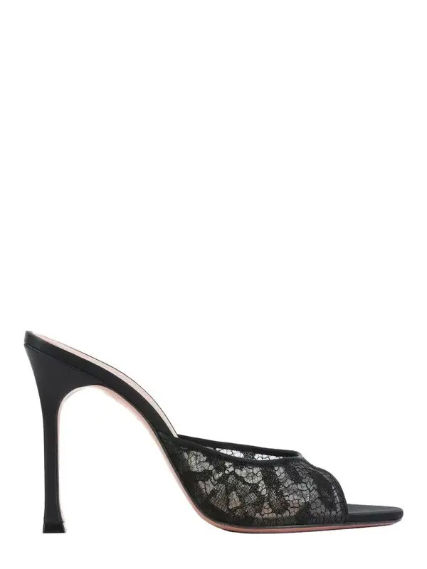 Amina Muaddi Alexa Lace 95 Pumps - Black