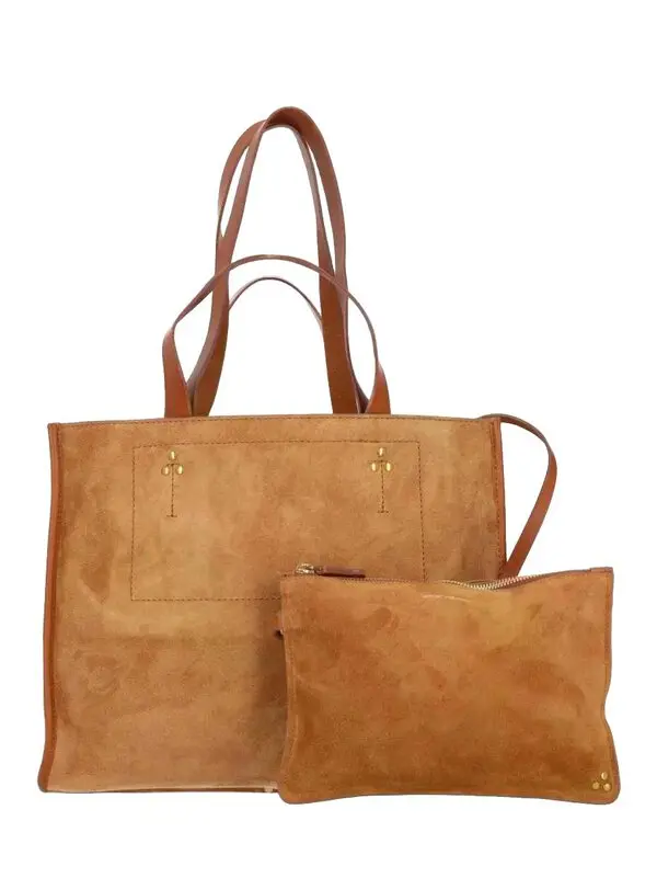 Jérôme Dreyfuss Léon M Suede Tote Bag - Neutrals