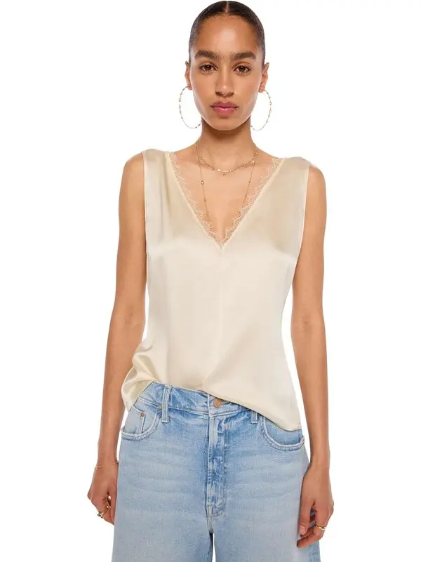 Sablyn Silk V-neck Tank Top - Multi