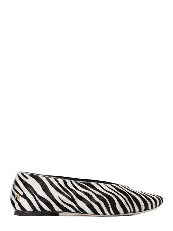 ANINE BING Ana Calf Hair Flats - Zebra