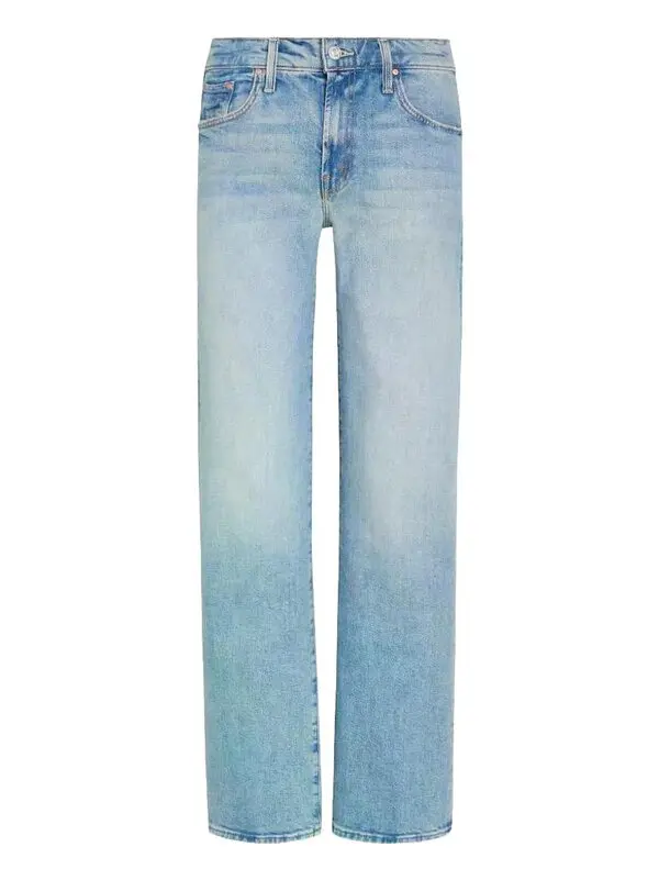 MOTHER Rambler Skimp Faded Straight-leg Jeans - Blue