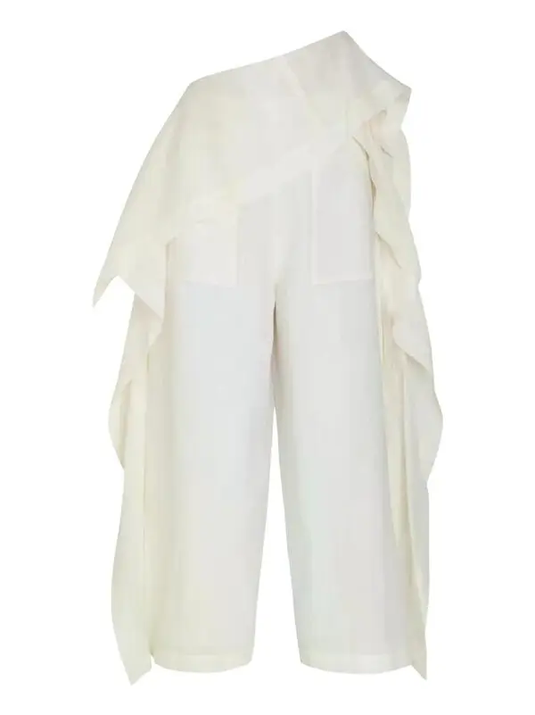 Issey Miyake All Squares Cropped Trousers - Neutrals