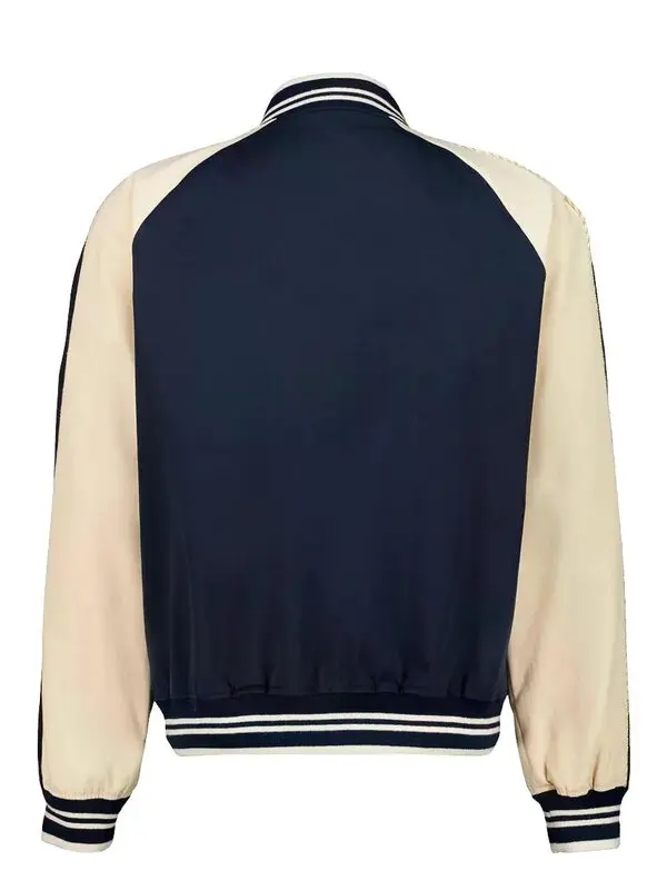 Valentino Garavani Vlogo Contrast-sleeve Jacket - Blue