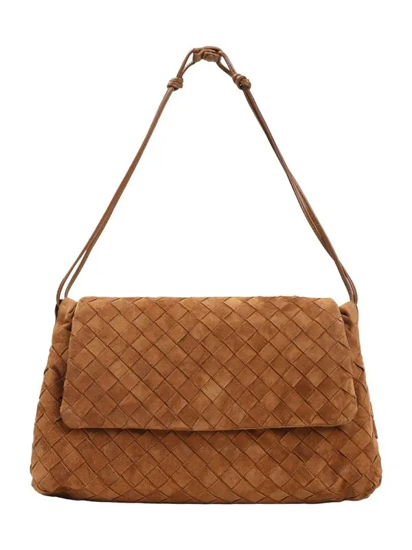Bottega Veneta Suede Leather Pouch With Drawstring Strap - Multicolor