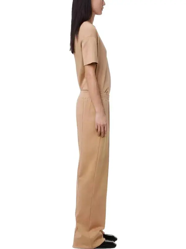 Another Tomorrow Seamed T-shirt - Neutrals