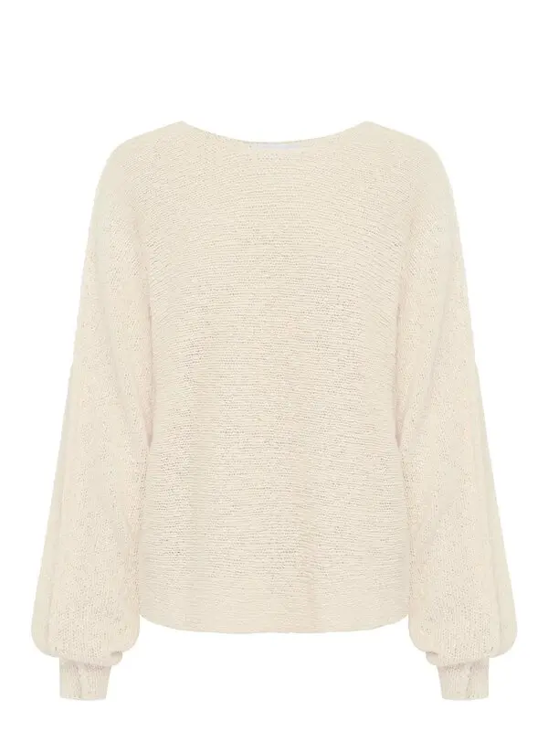 ROWIE Sonya Knit Jumper - Creme