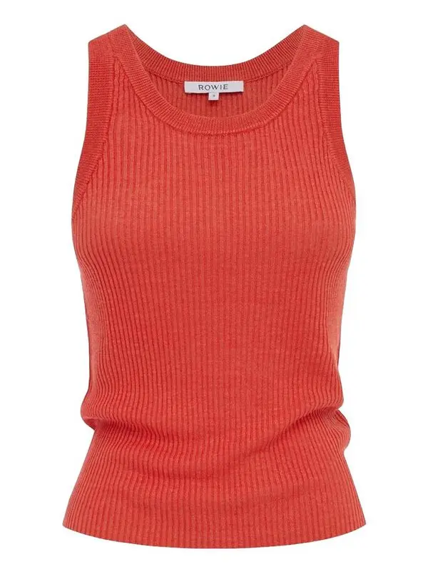 ROWIE Hubert Knit Tank - Apple Red