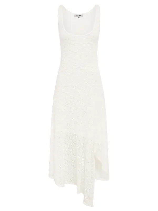 ROWIE Lorna Lace Midi Dress - Bone