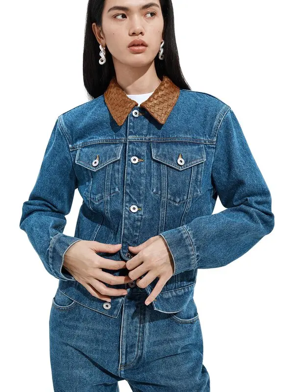 Bottega Veneta Medium Indigo Jacket - Mid Blue