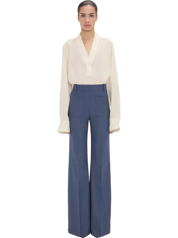 Victoria Beckham Alina Trouser - Blue