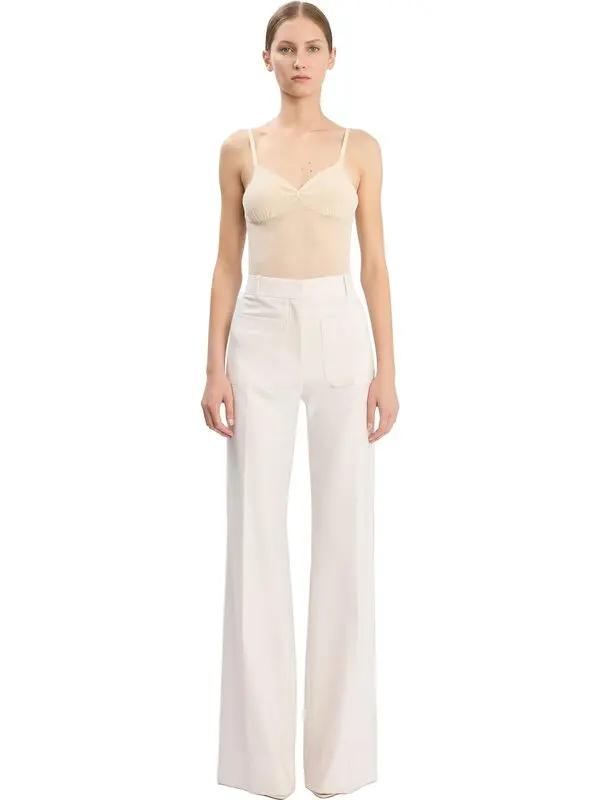 Victoria Beckham Alina Trouser - Bone
