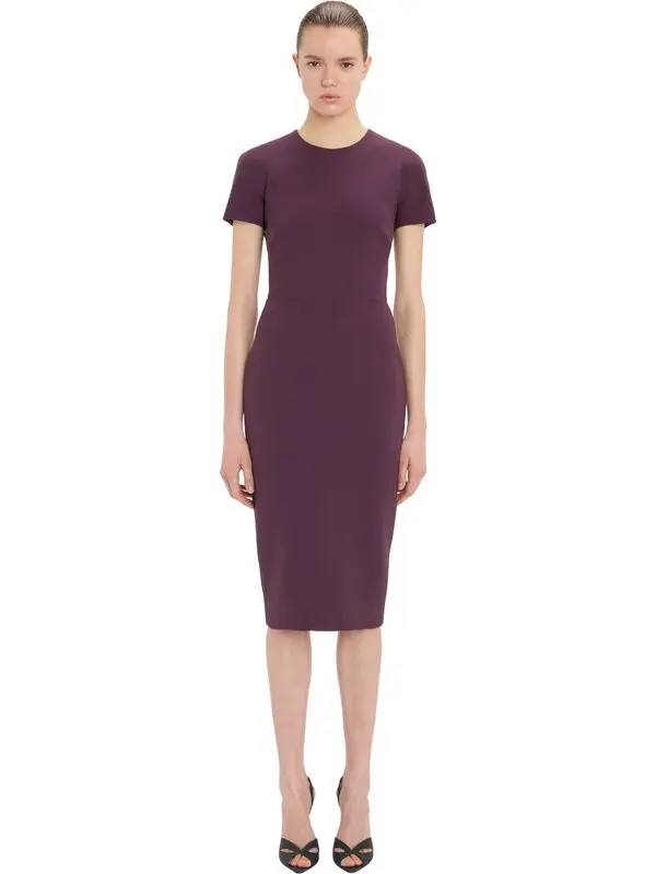 Victoria Beckham Claude Midi Dress - Fig