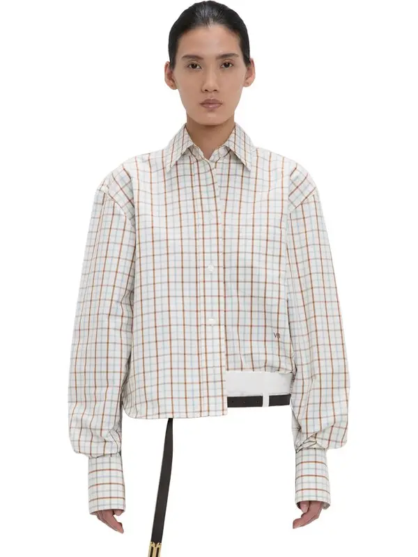 Victoria Beckham Ellys Shirt - Multi-white Check