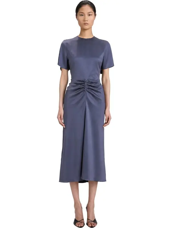 Victoria Beckham Bela Midi Dress - Eclipse