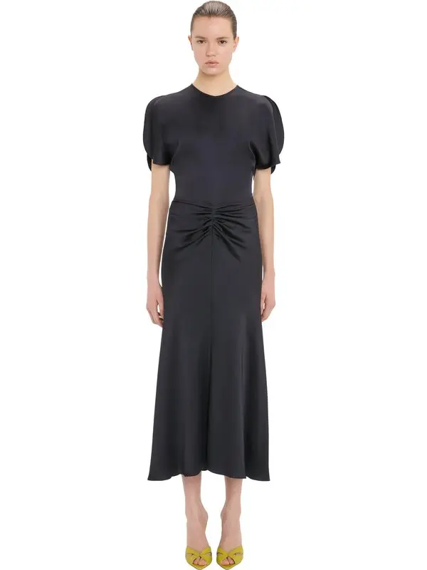 Victoria Beckham Bela Midi Dress - Midnight