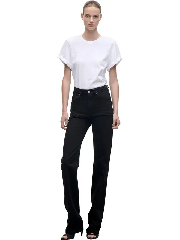 Victoria Beckham Julia Stretch Jean - Washed Black