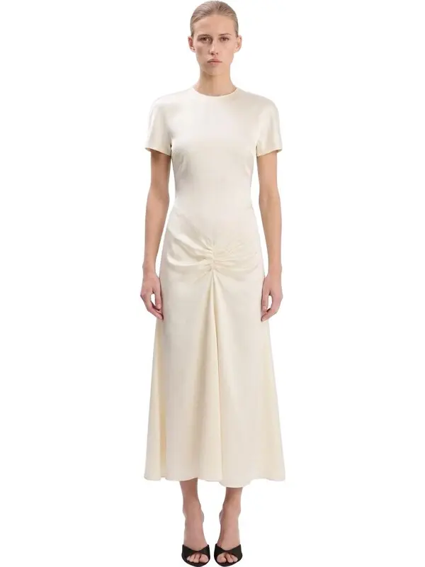 Victoria Beckham Blaire Midi Dress - Ivory