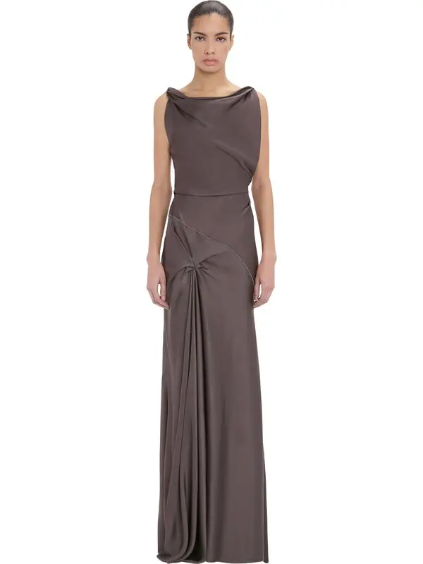 Victoria Beckham Posy Gown - Grey