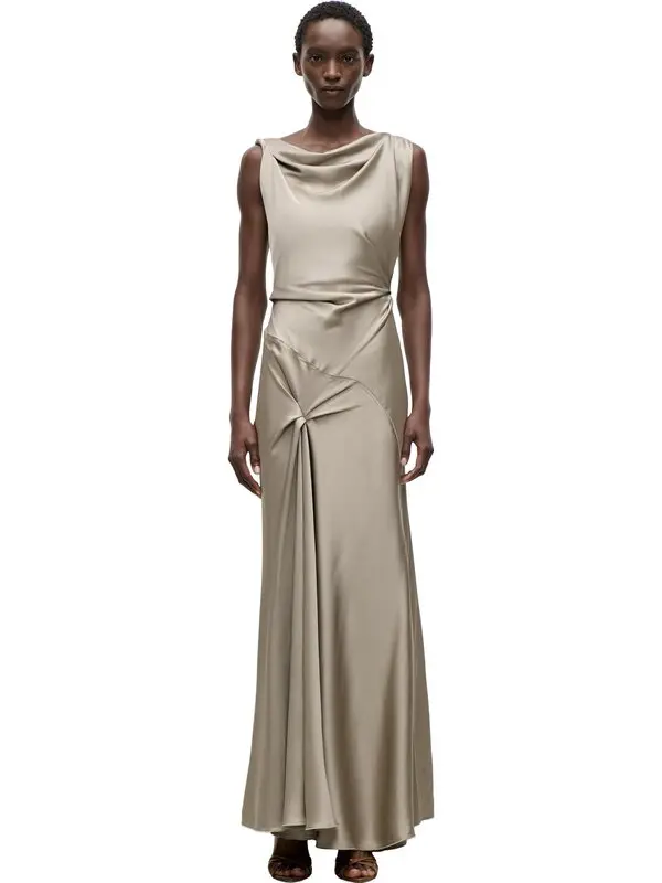 Victoria Beckham Posy Gown - Light Grey
