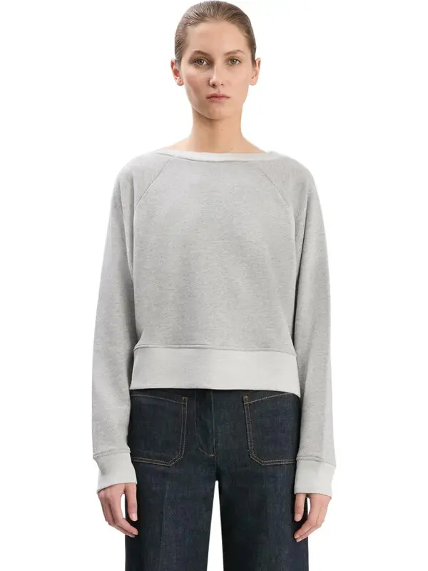 Victoria Beckham Constance Sweatshirt - Grey Marl