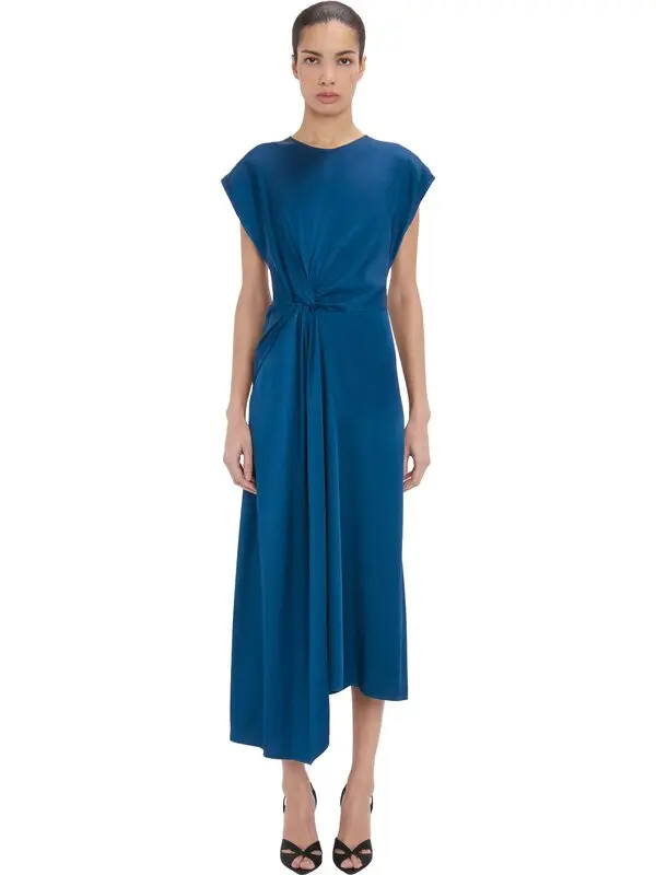 Victoria Beckham Aria Midi Dress - Blue