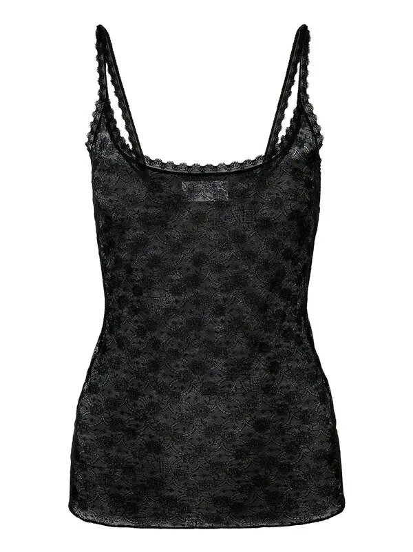 Victoria Beckham Lace Cami - Black