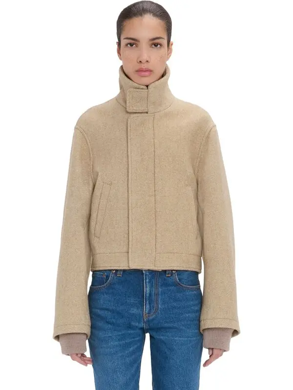 Victoria Beckham Bomber Jacket - Camel