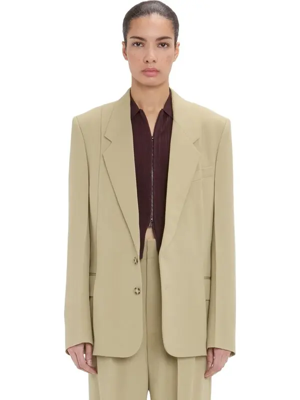 Victoria Beckham Tailored Blazer - Beige