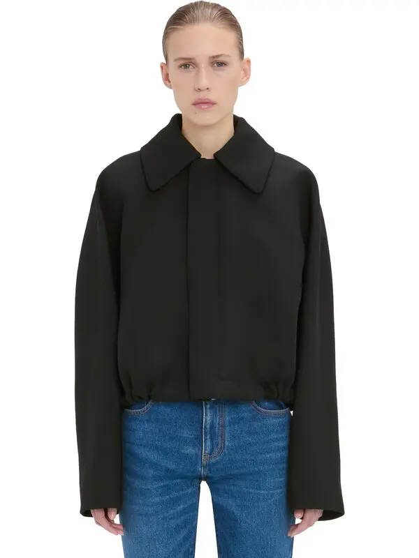 Victoria Beckham Arden Bomber Jacket - Black