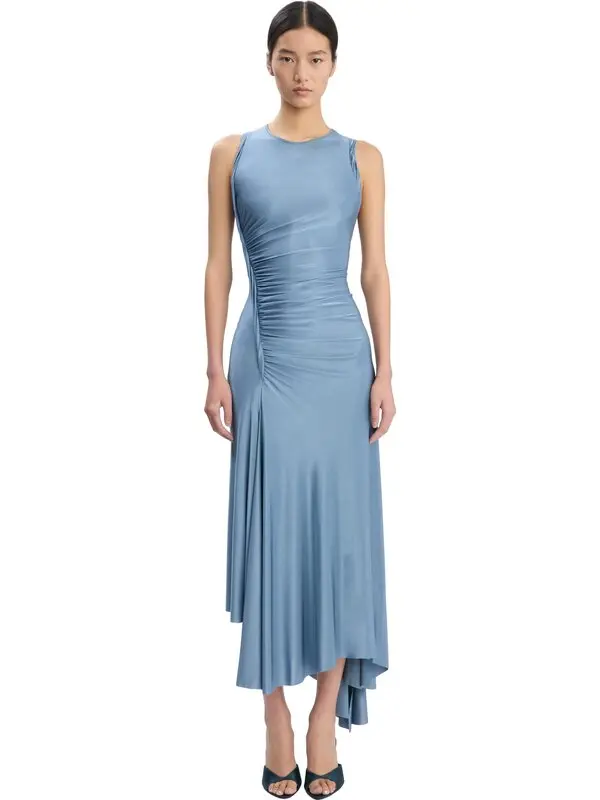 Victoria Beckham Twist Dress - Stone