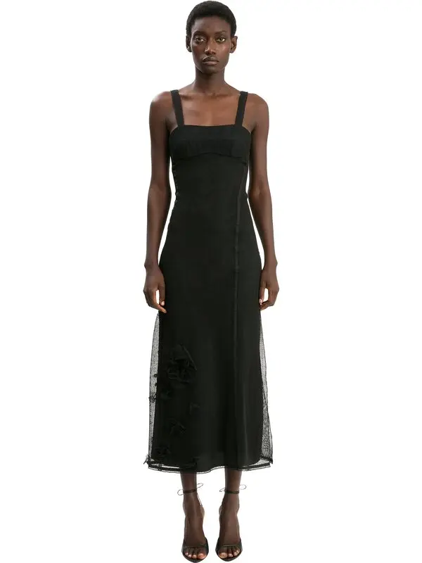 Victoria Beckham Panelled Cami Dress - Black