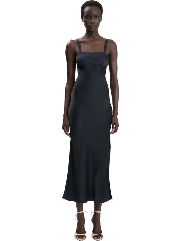 Victoria Beckham Panelled Camisole Dress - Navy