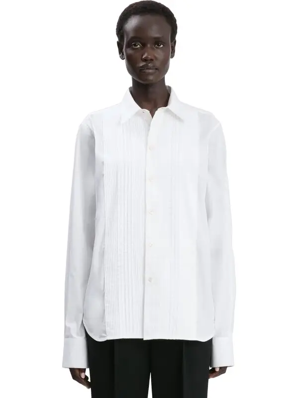 Victoria Beckham Pin Tuck Shirt - White