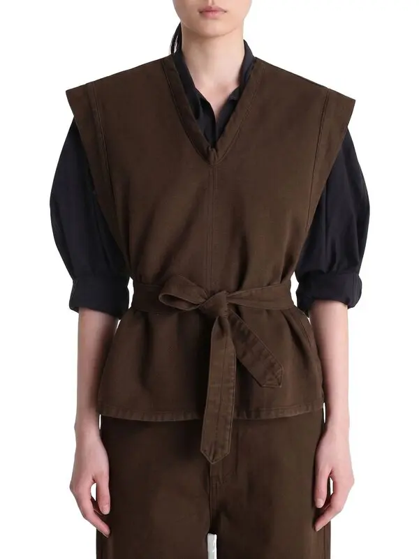 LEMAIRE Sleeveless Top - Cocoa