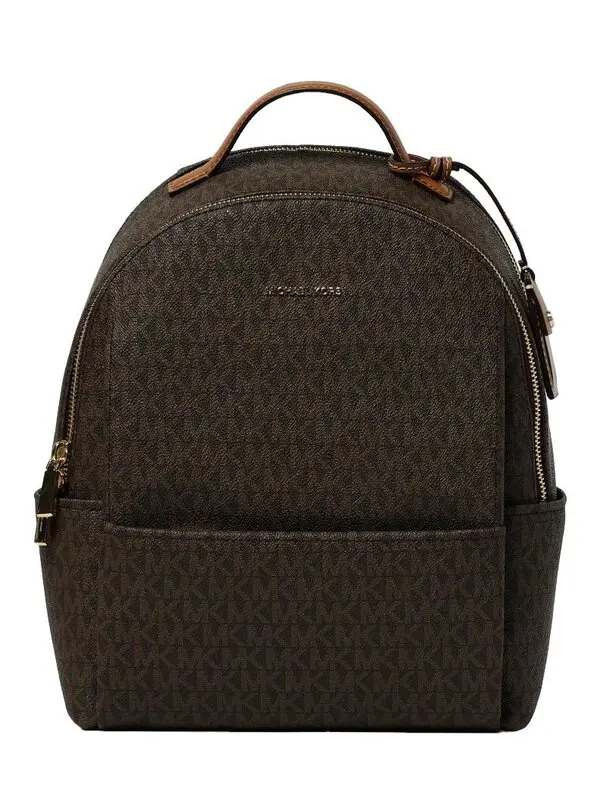 Michael Kors Monogram Backpack - Brown