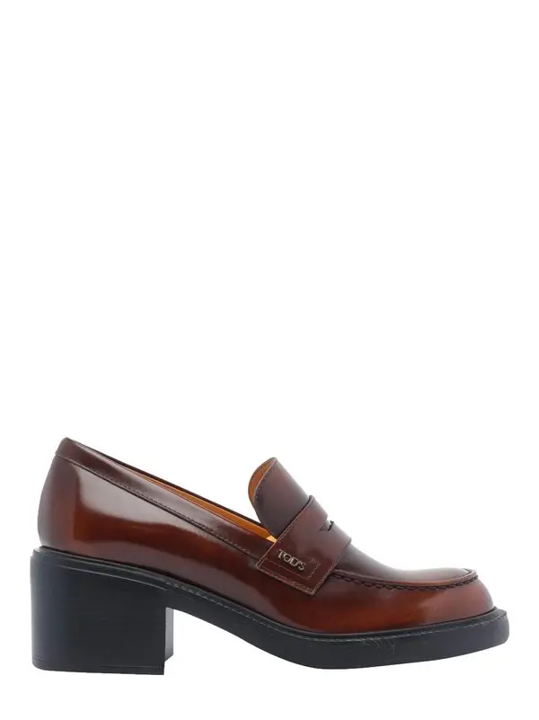 TOD'S Leather Loafers - Red