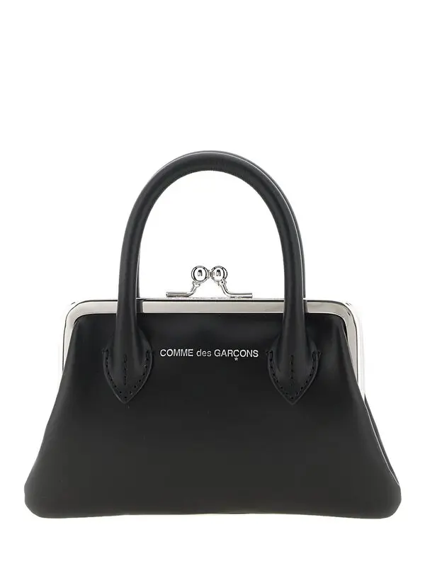 Comme Des Garçons Smooth Leather Snap-button Wallet - Black