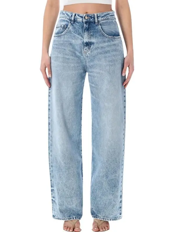 ICON DENIM LOS ANGELES Wide Leg Jeans - Denim