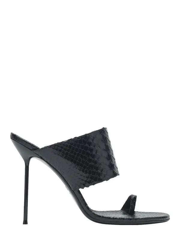 Paris Texas Heeled Sandal - Black