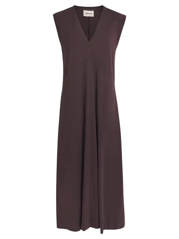ME+EM Jersey A-line Maxi Dress - Brown