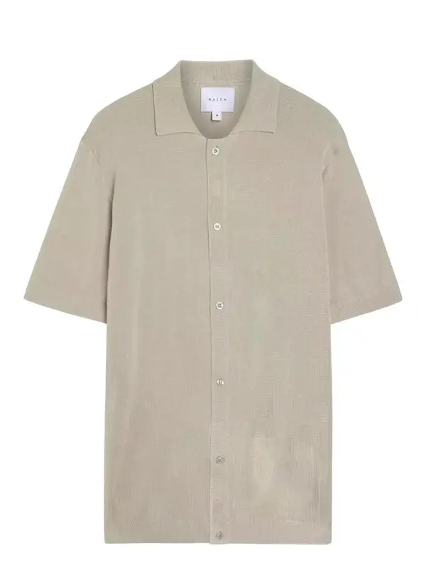 RAITH Knitted Short-sleeve Shirt - Neutrals