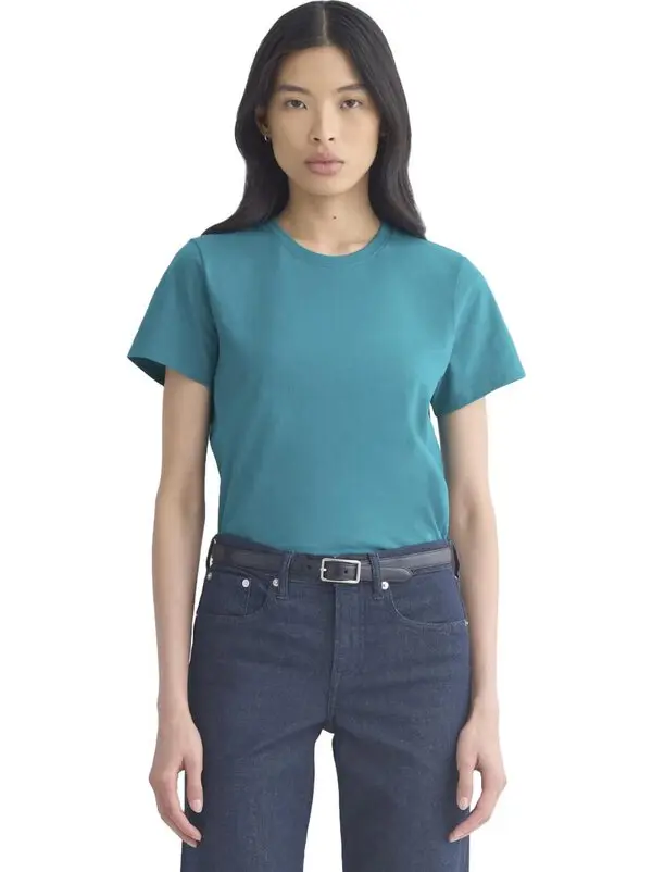 Everlane Slim Crew Neck T-shirt - Everglade