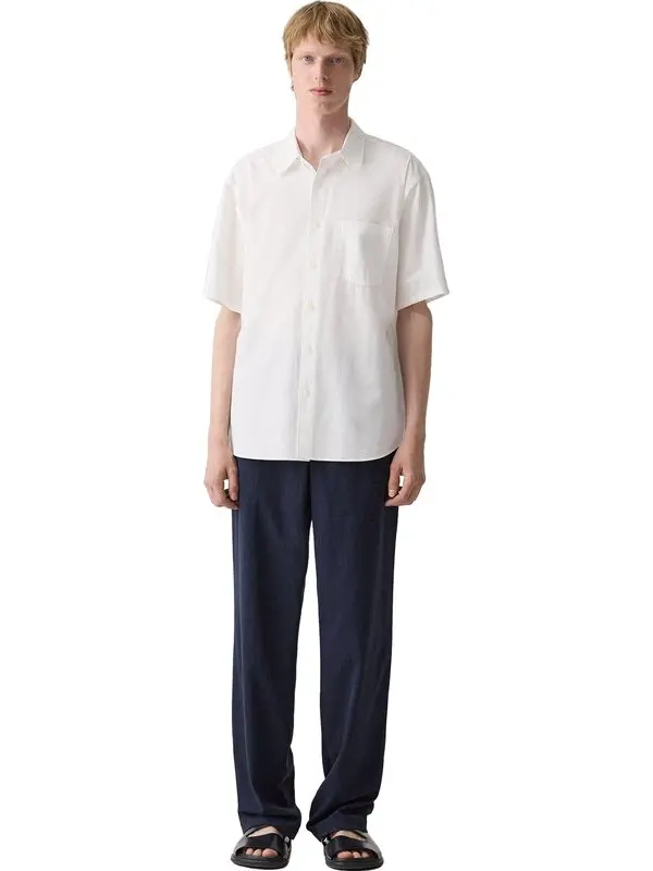 Theory Performance Suiting Straight Drawstring Pant - Baltic