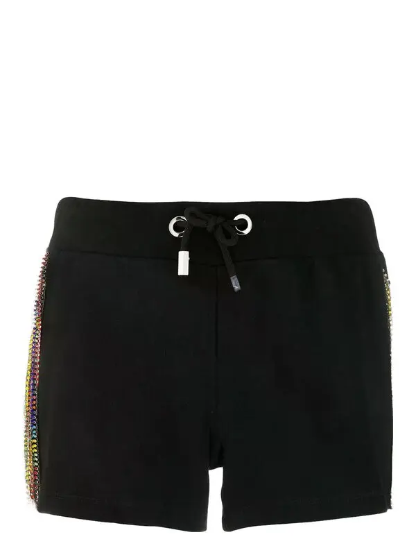 Philipp Plein Logo Drawstring Shorts - Black