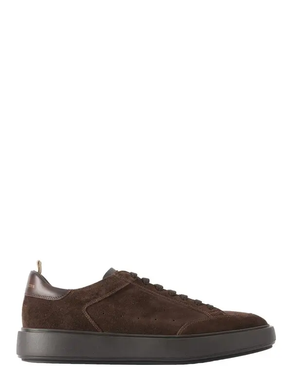 Officine Creative Sequel 001 Suede Lace-up Sneakers - Brown