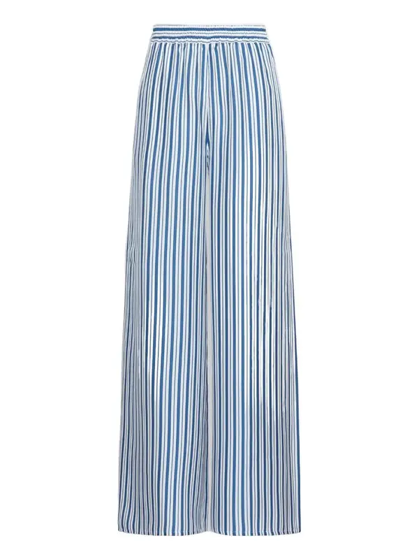 Max Mara Printed Wide-leg Trousers - Silk